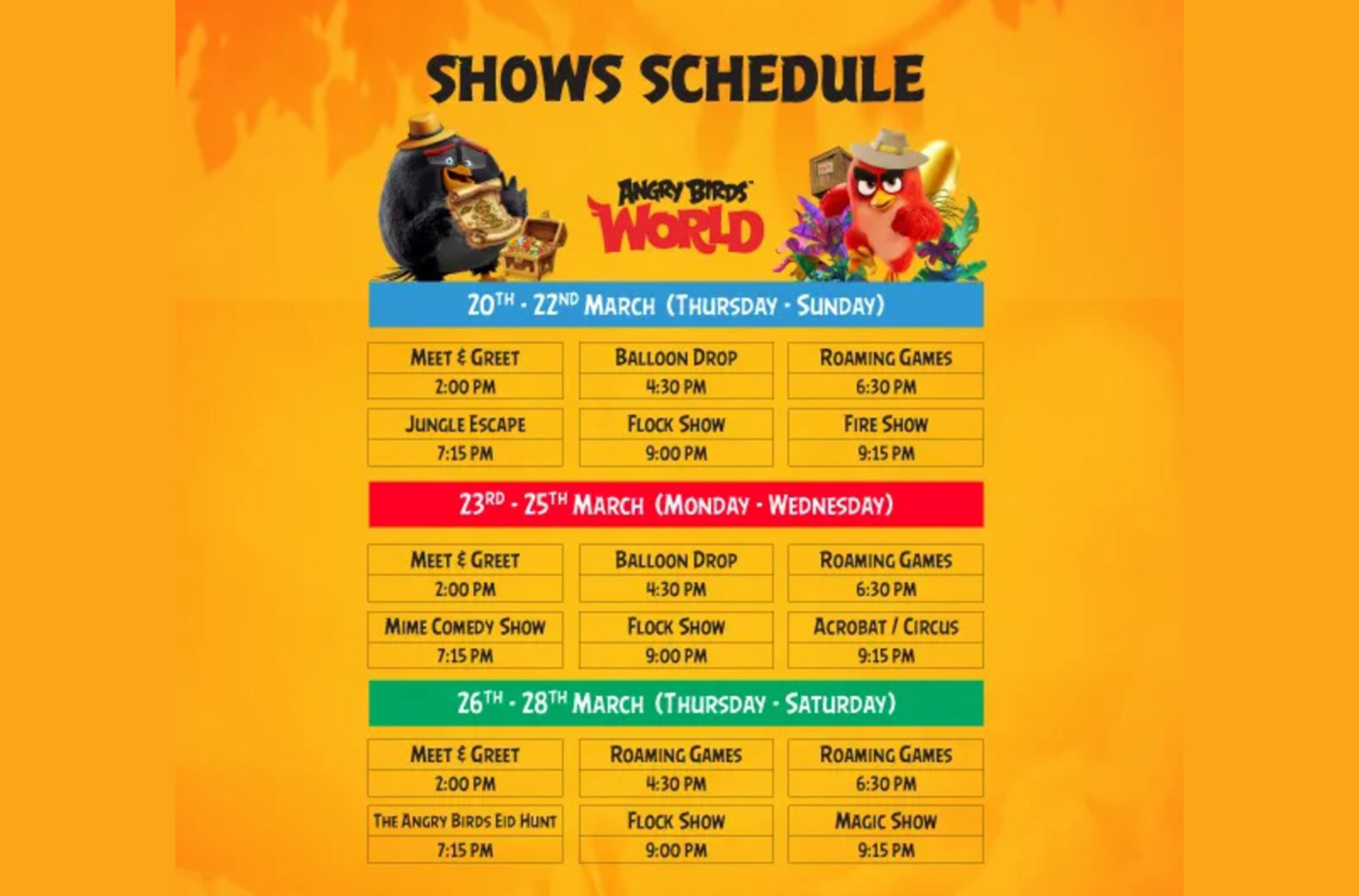 ILoveQatar.net | Celebrate Eid at Angry Birds World