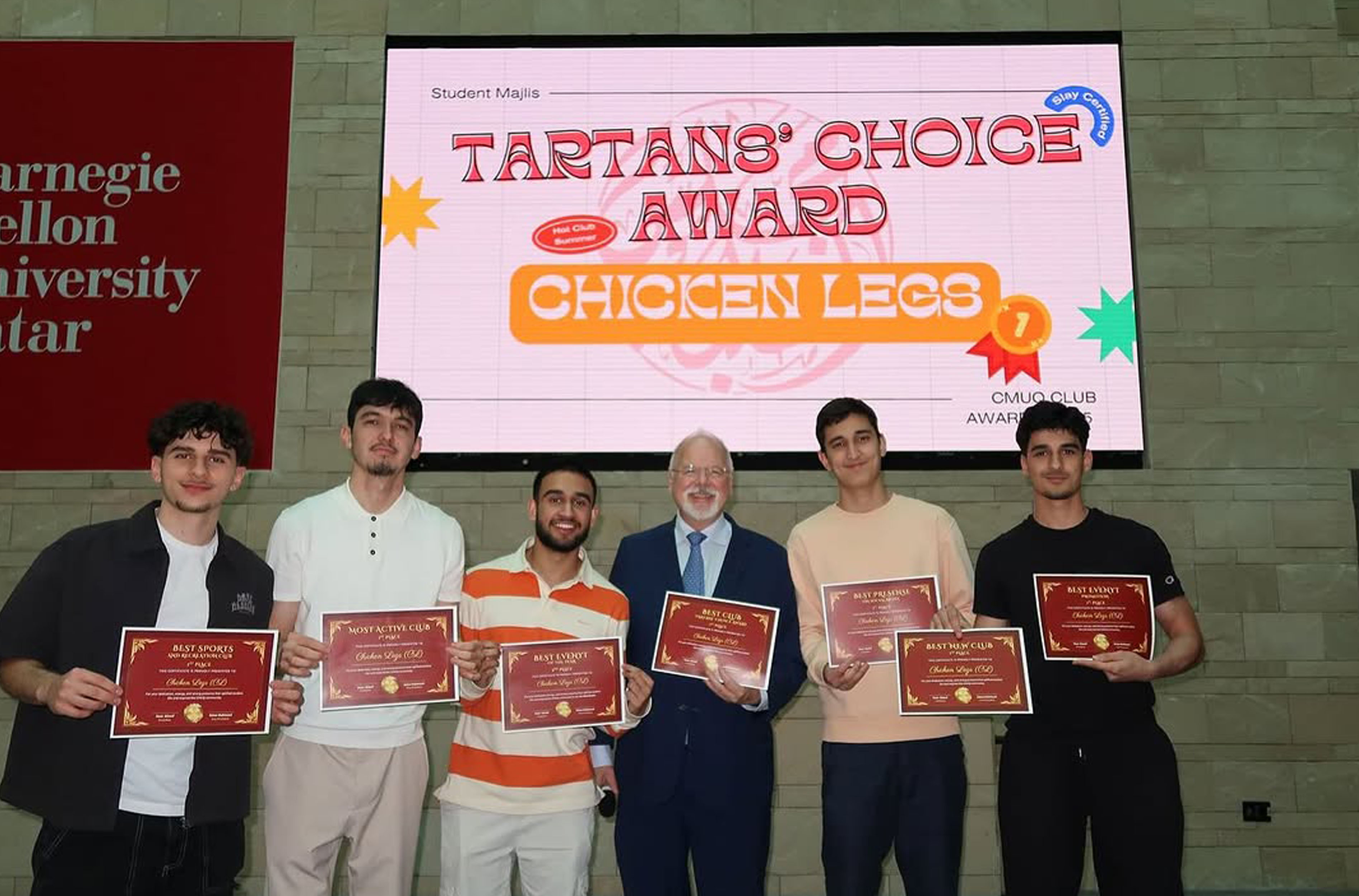 ILoveQatar.net | Meet the CMU-Q’s Chicken Legs Club: Turning fun ...