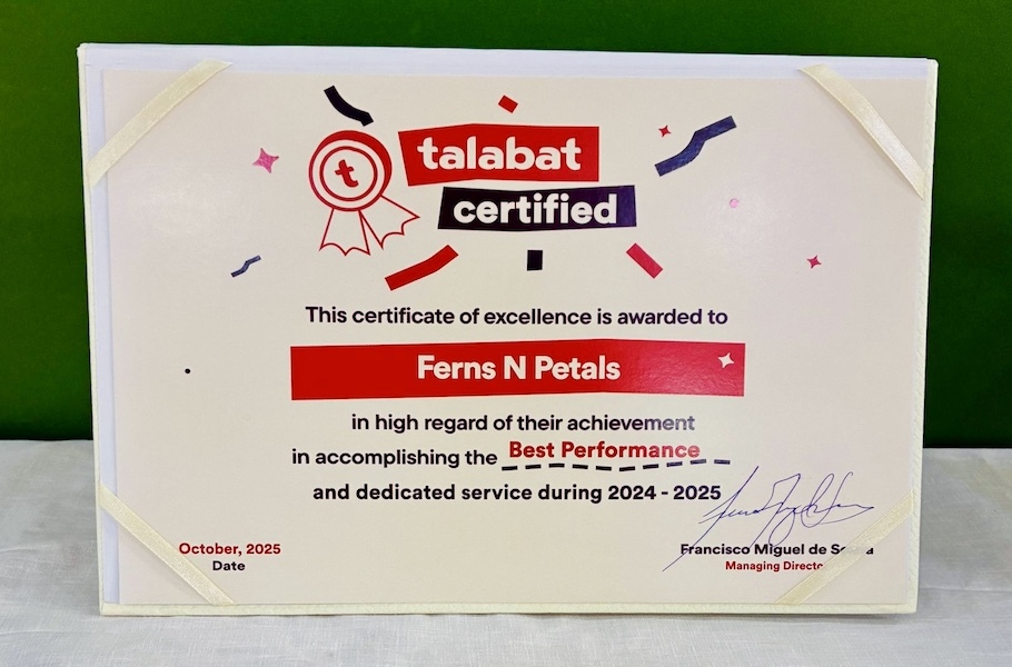 ILoveQatar.net | talabat awards FNP Qatar with “Best Performance ...