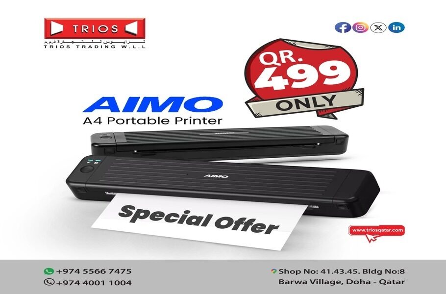 ILoveQatar.net | Aimo Portable Printing available in Qatar