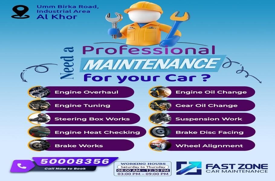 ILoveQatar.net | Fast Zone Car Maintenance – Expert Auto Services in Al ...