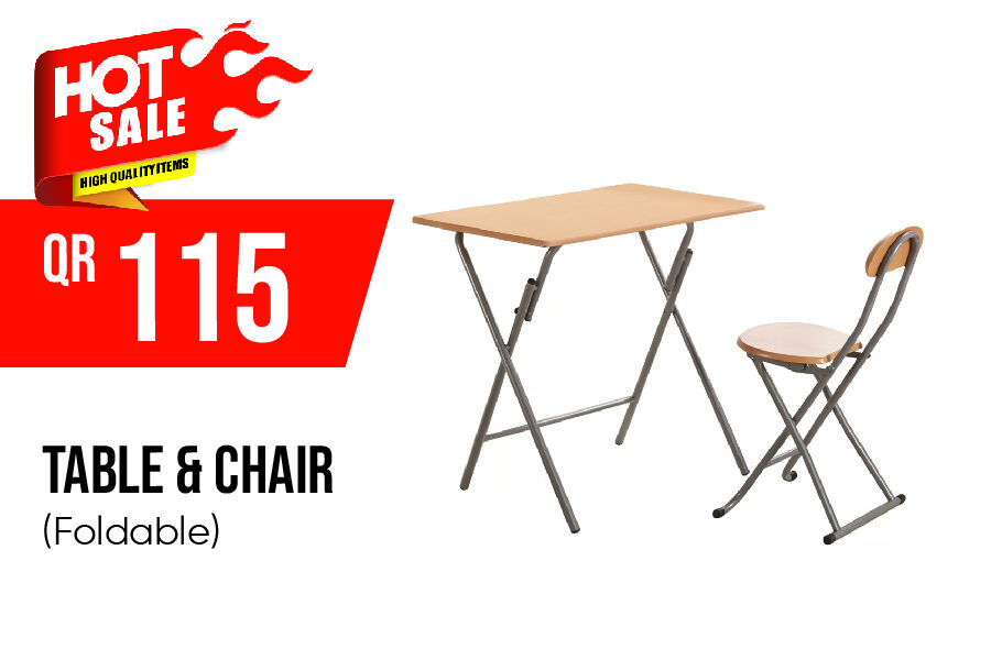 ILoveQatar.net | On Sale: Table foldable and chair foldable