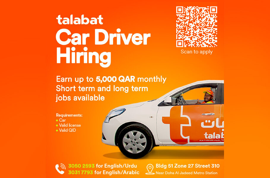 ILoveQatar.net | talabat is now hiring short-term & long-term car drivers