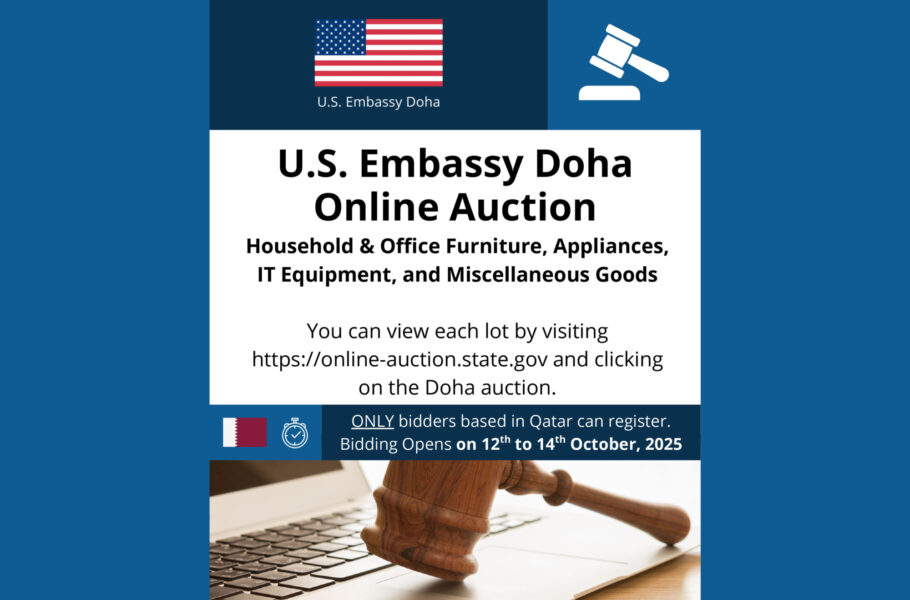 ILoveQatar.net | U.S. Embassy Doha online auction for furniture ...