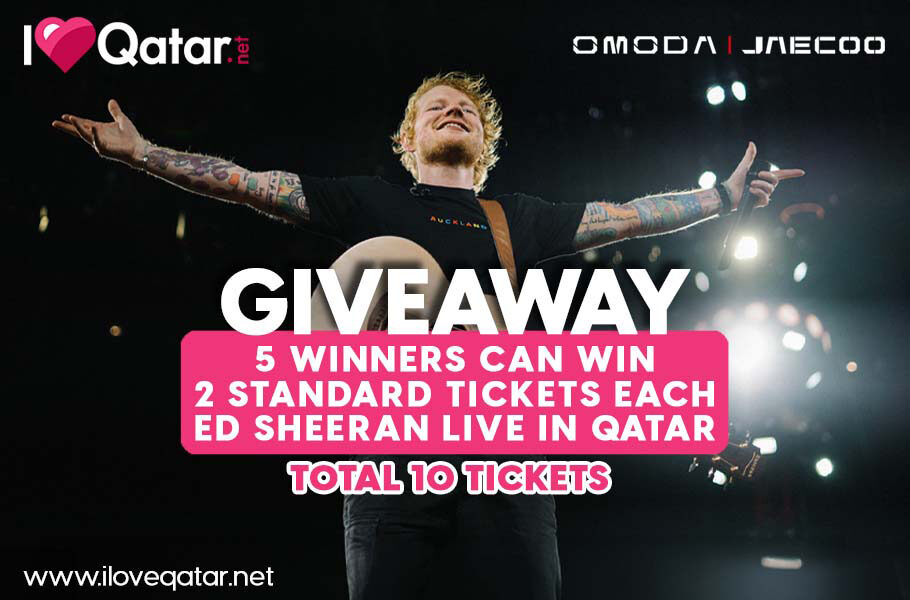 ILoveQatar.net | [ENDED] Win 2 tickets to Ed Sheeran live in Qatar!