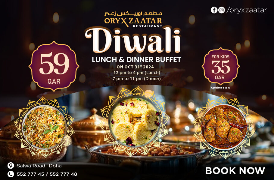 ILoveQatar.net | Diwali Lunch & Dinner Buffet at Oryx Zaatar