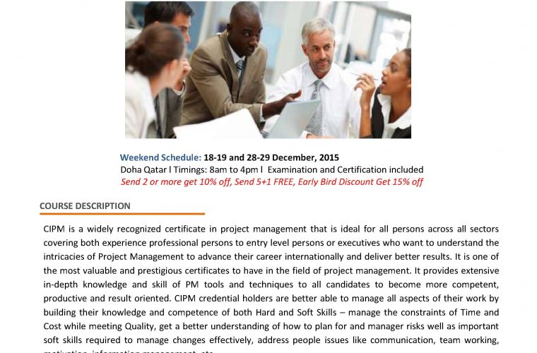 ILoveQatar.net | CIPM- CERTIFIED INTERNATIONAL PROJECT MANAGER