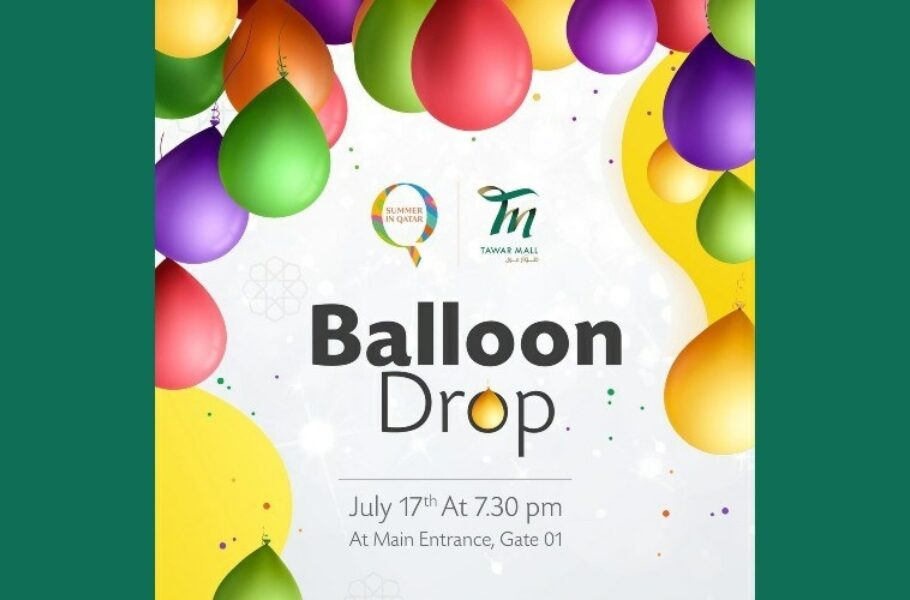 ILoveQatar.net | Balloon Drop at Tawar Mall