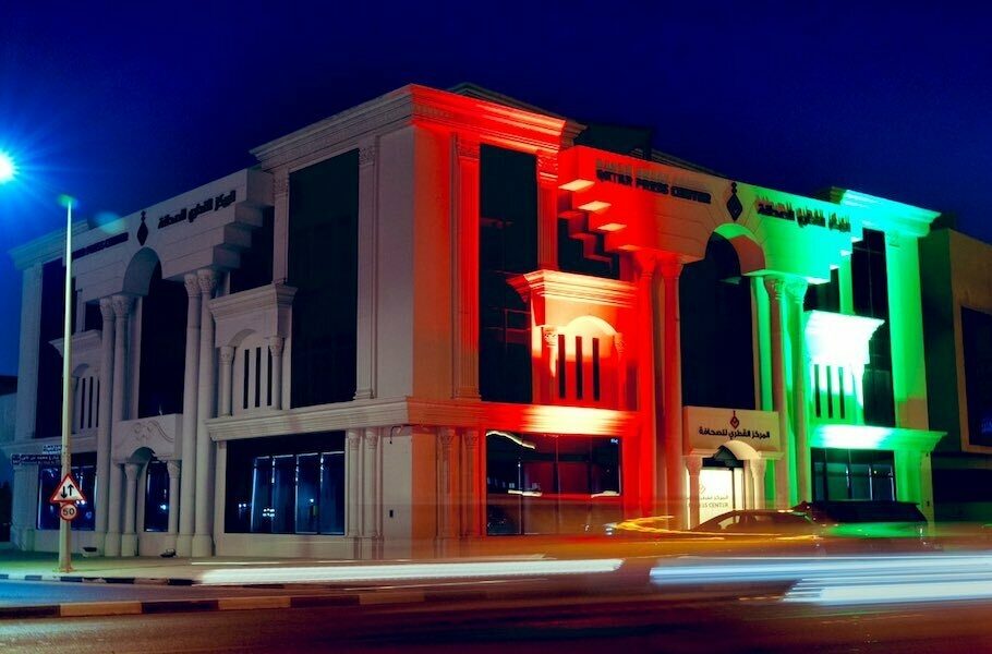 ILoveQatar.net | Solidarity stand for Gaza at Qatar Press Center
