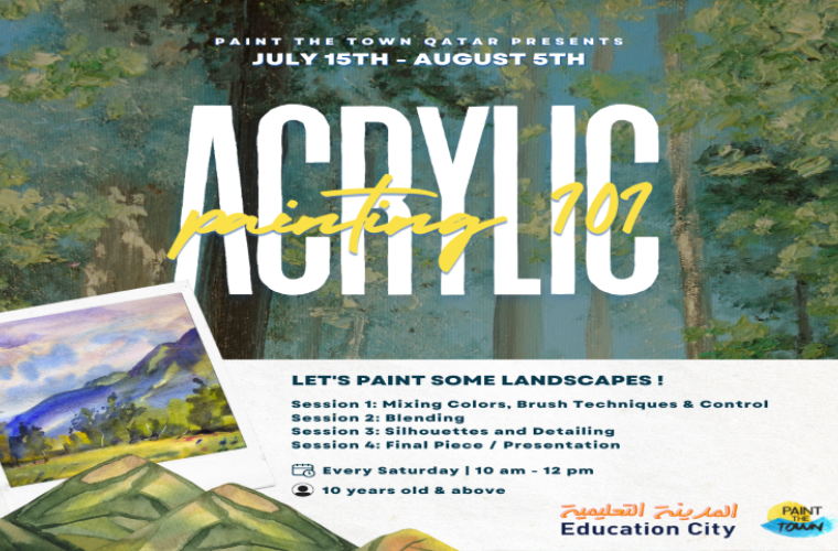 ILoveQatar.net | Acrylic Painting 101 at Education City