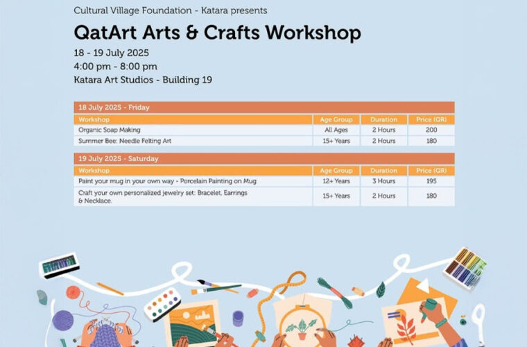 ILoveQatar.net | The QatArt Arts & Crafts Workshop