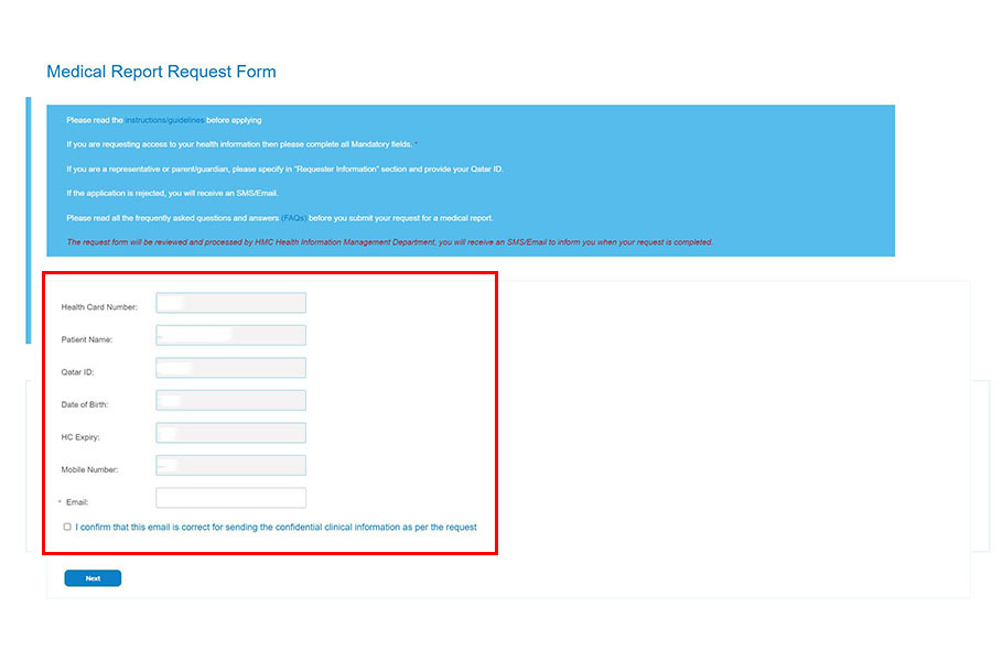 ILoveQatar.net | How to request for medical reports online via Hamad ...