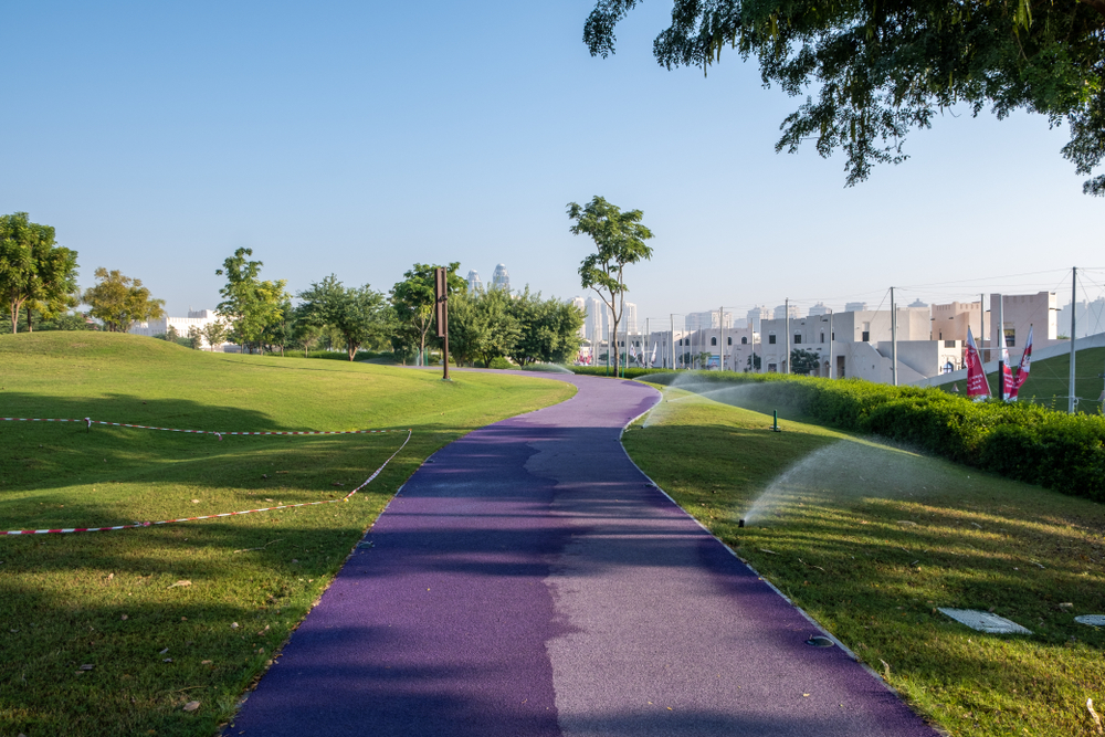 ILoveQatar.net | Coloured roads and walkways in Qatar