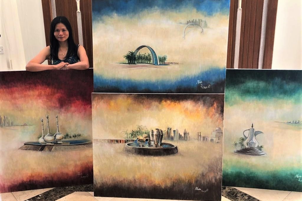 ILoveQatar.net | Expat Taiwanese-Canadian artist Anny Ku captures the ...