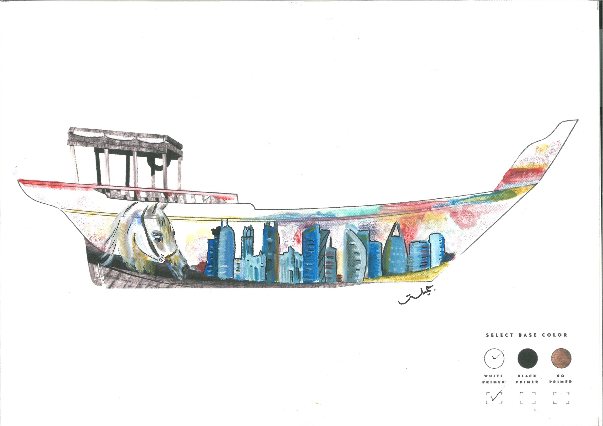 ILoveQatar.net | Red Bull Curates Exhibits Dhow Art in Qatar