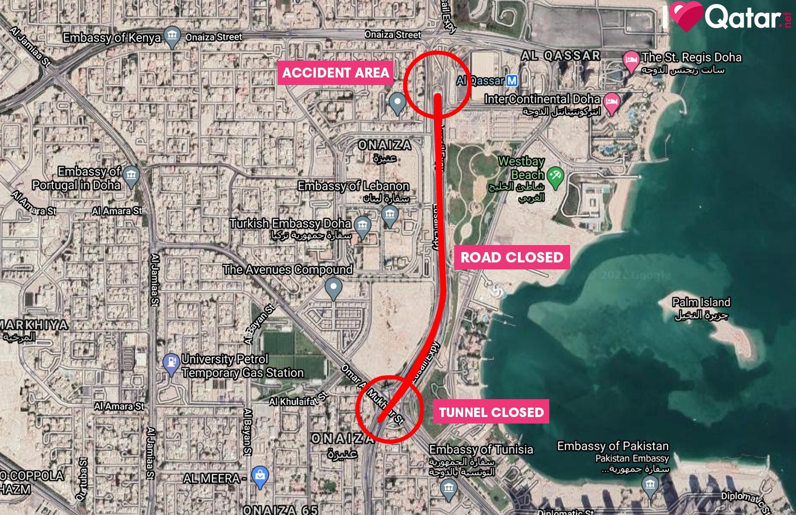 ILoveQatar.net | Find out why Katara Tunnel was closed today!