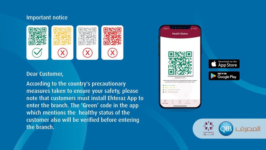 ILoveQatar.net | More establishments in Qatar now require GREEN status ...