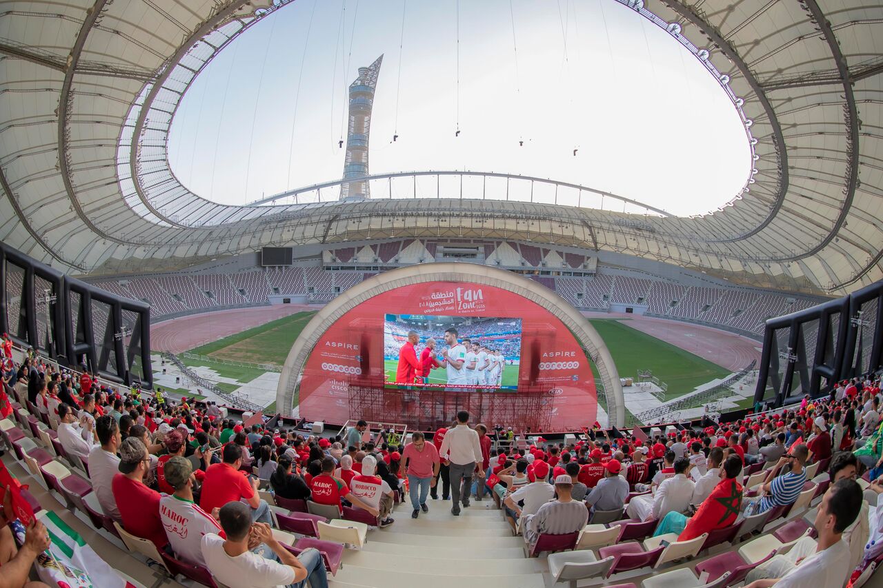 ILoveQatar.net | Moroccan fans celebrate the opening day of the 2018 ...