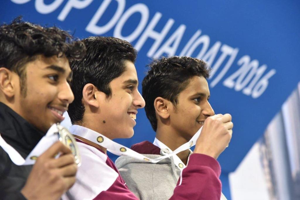 ILoveQatar.net | Abdulaziz Al Obaidly: Qatar's no. 1 teenage swimming ...