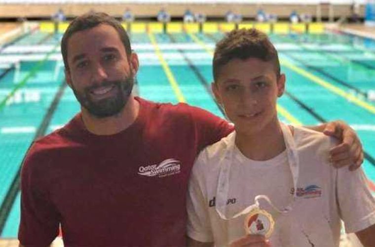 ILoveQatar.net | Qatari swimmer Tamim Mohammed wins gold medal at Arab ...