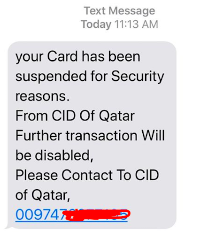 ILoveQatar.net | Scam on the rise: Your bank account has been ...