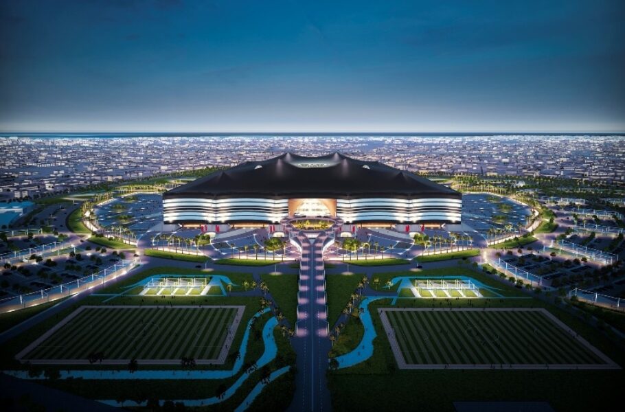 ILoveQatar.net | Al Bayt Stadium - Al Khor City begins to rise from ground