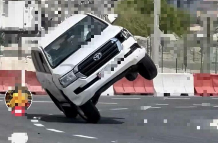 ILoveQatar.net | Action taken against individual driving on two wheels ...