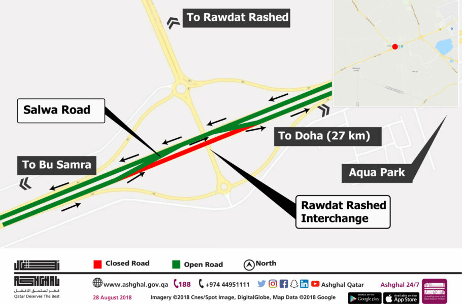 ILoveQatar.net | Diversion on part of Salwa Road at Rawdat Rashed ...