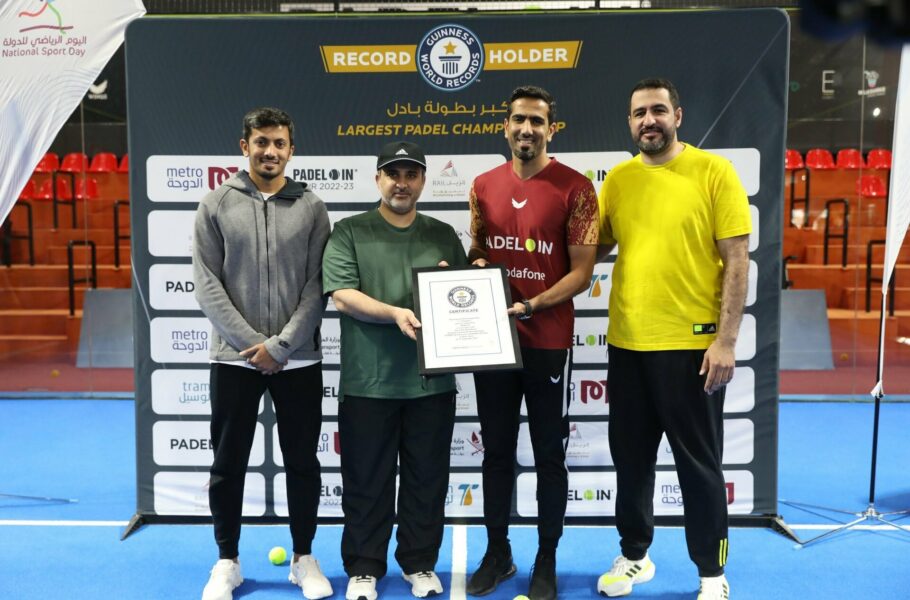 ILoveQatar.net | Guinness World Record for Largest Padel Championship ...