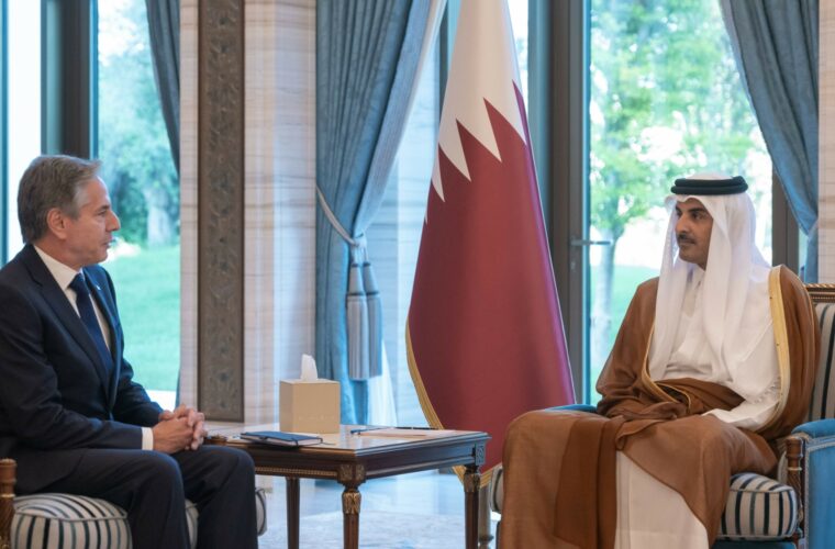 ILoveQatar.net | H.H. the Amir and U.S. Secretary of State discuss developments in Palestinian ...