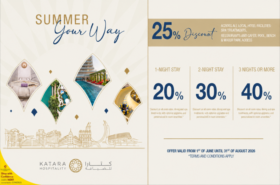 ILoveQatar.net | Katara Hospitality's 'Summer Your Way' campaign offers ...