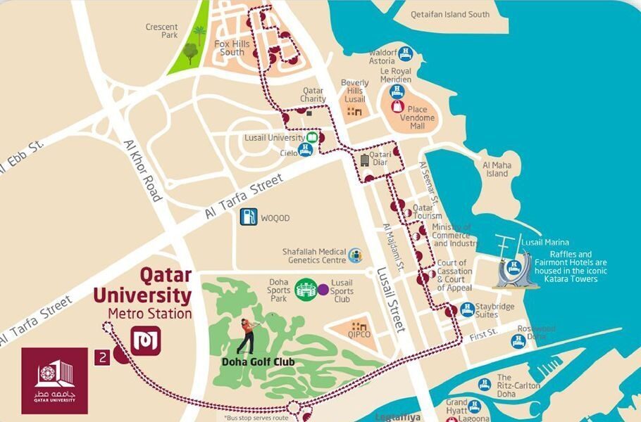 ILoveQatar.net | metrolink announces M147 bus route update at Qatar ...