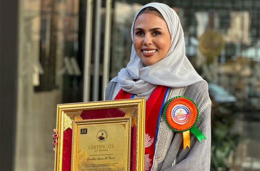 ILoveQatar.net | Qatari mountaineer Sheikha Asma Al Thani honoured at Everest Tourism Award 2025