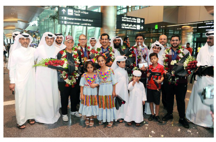 ILoveQatar.net | Rousing welcome for Qatar’s bowling heroes