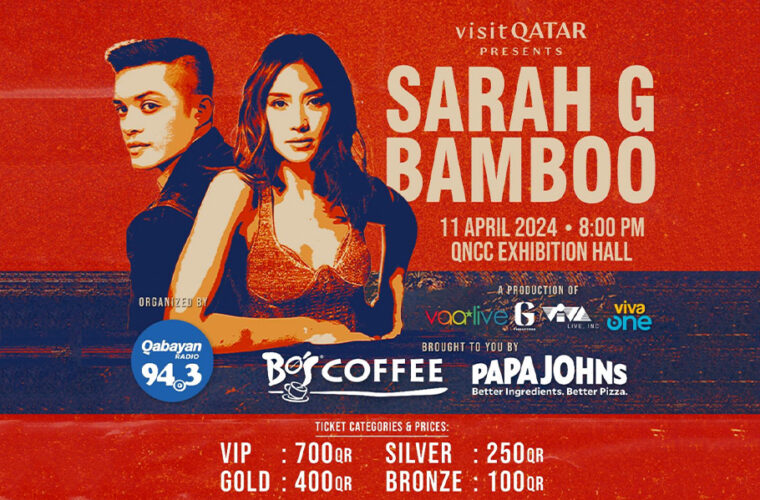 ILoveQatar.net | Sarah Geronimo and Bamboo set for a historic debut ...