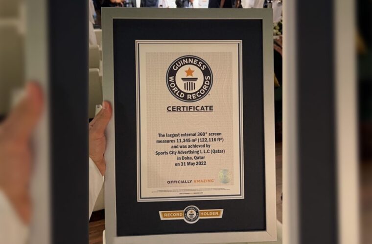 ILoveQatar.net | Sports City Advertising sets Guiness Record with ...