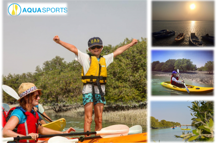 ILoveQatar.net | Sunset Kayaking Adventure To Flamingo Island