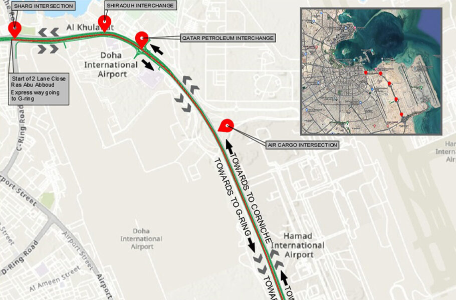 ILoveQatar.net | Temporary closure in one direction from Corniche ...