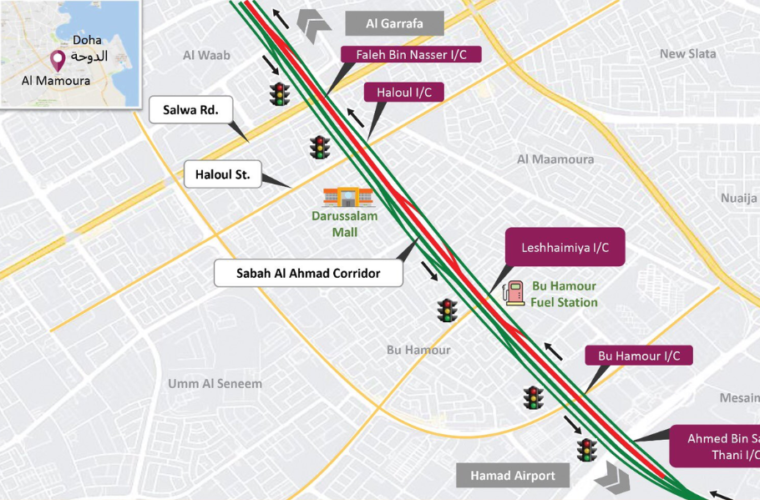ILoveQatar.net | Temporary closure of Sabah Al-Ahmad Corridor from 30 ...