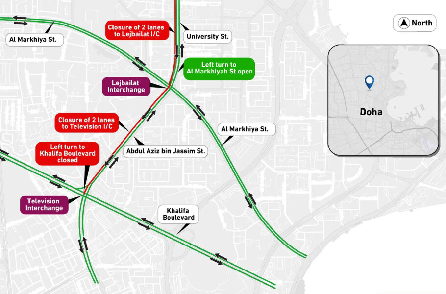 ILoveQatar.net | Two-lane closure on Al University Street from 10 - 25 ...