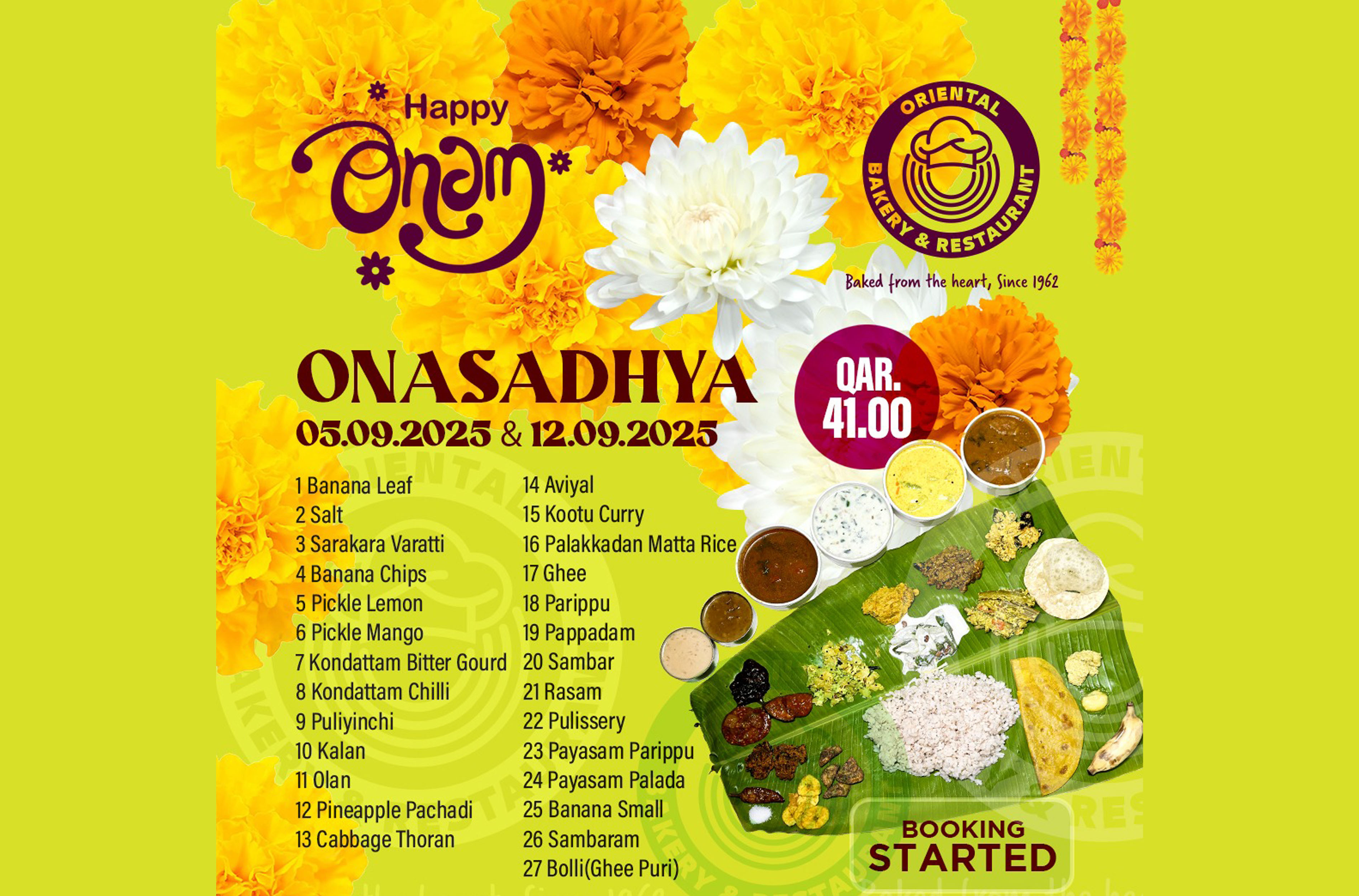 ILoveQatar.net | Places to try Onam Sadhya in Qatar [2025]