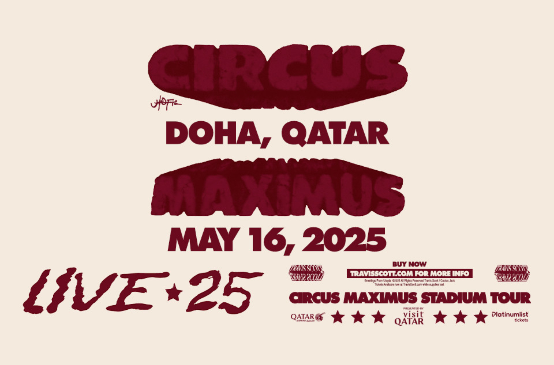 ILoveQatar.net | What to expect at Travis Scott's Circus Maximus Tour in Qatar