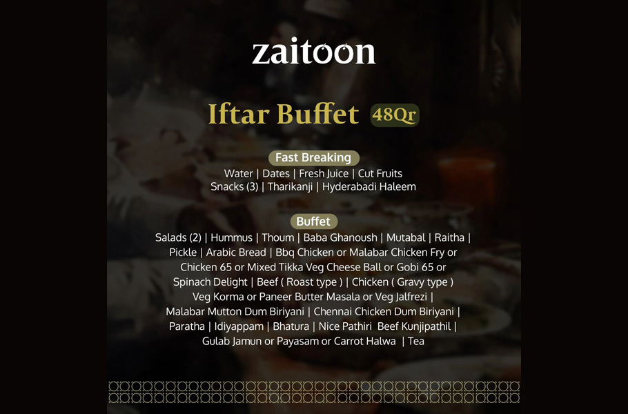 ILoveQatar.net | Restaurants to check out for Iftar with a group