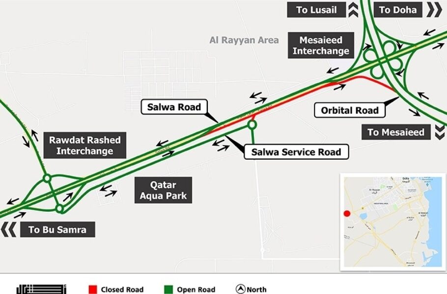 ILoveQatar.net | Temporary 4-day diversion on Salwa Road Eastbound ...